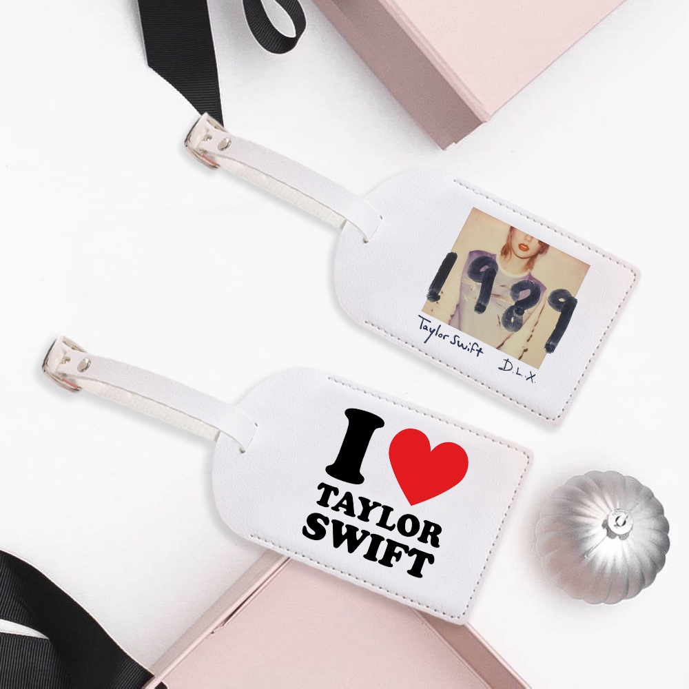 Taylor Swift Print Luggage Tag Soft Airplane Check-in PU Leather ...