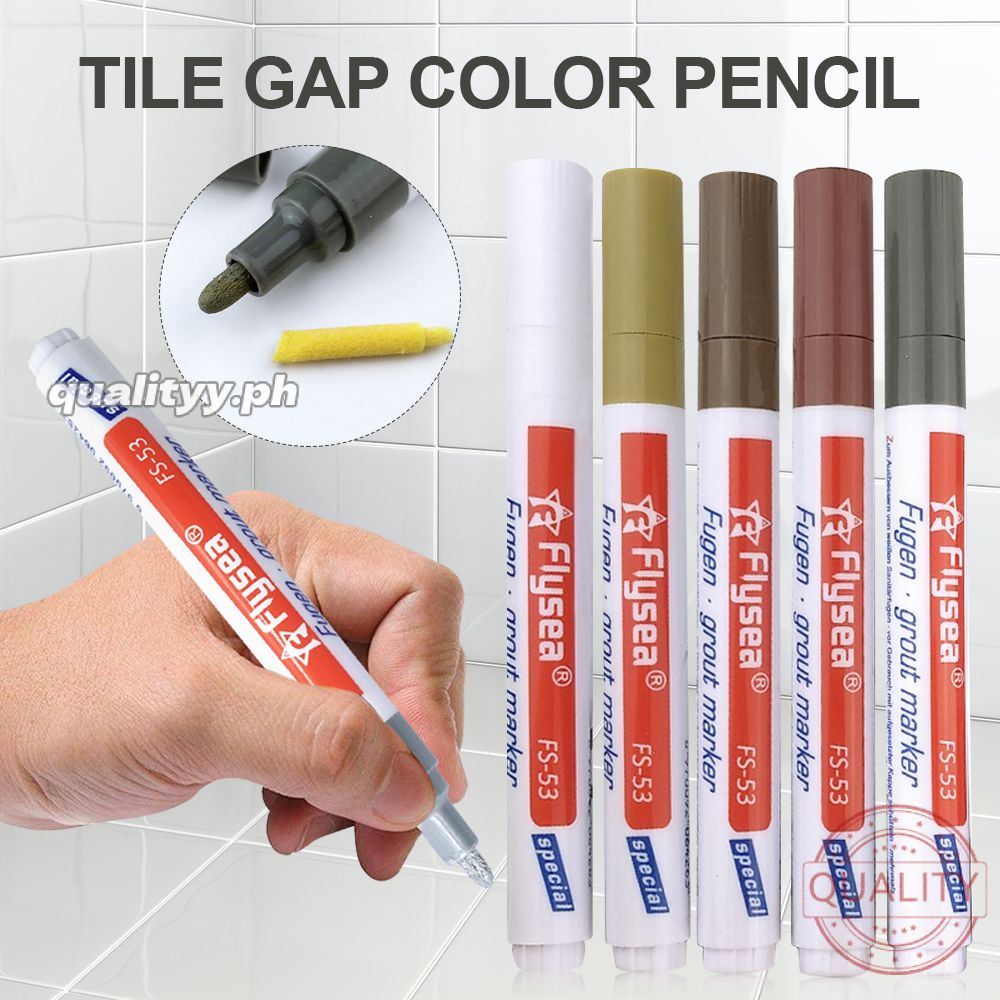 Waterproof Tile Marker Grout Pen Light Grey/dark Gray Tile Paint Marker ...