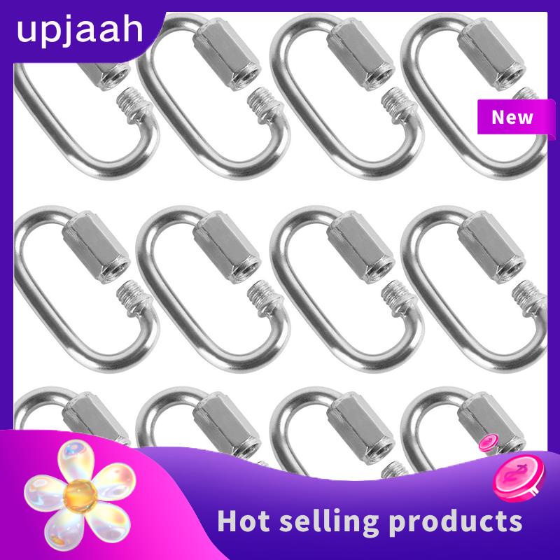 upjaah 12 Pcs Quick Link M4 4MM Stainless Steel Chain Connector,Heavy ...