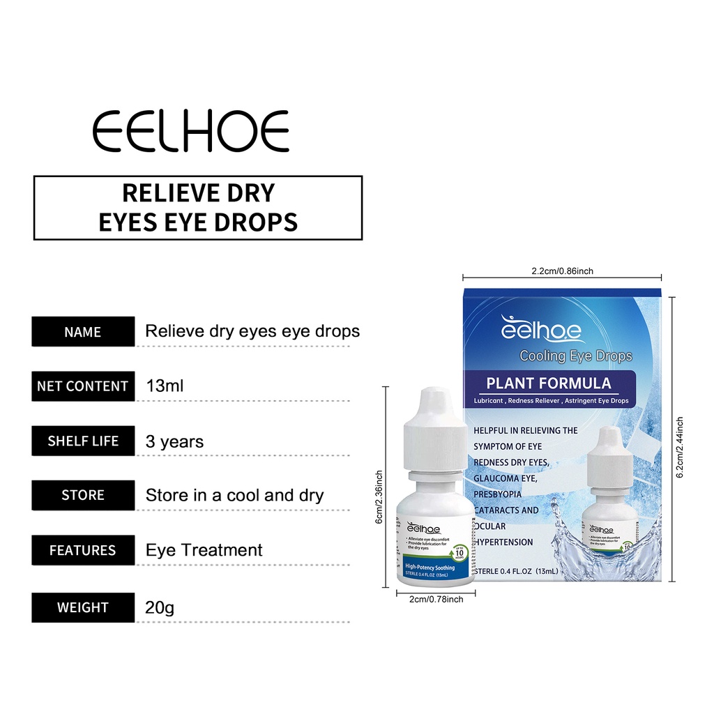 Cooling Eye Drops Cool Eye Drops Relief Discomfort Fatigue Swollen ...