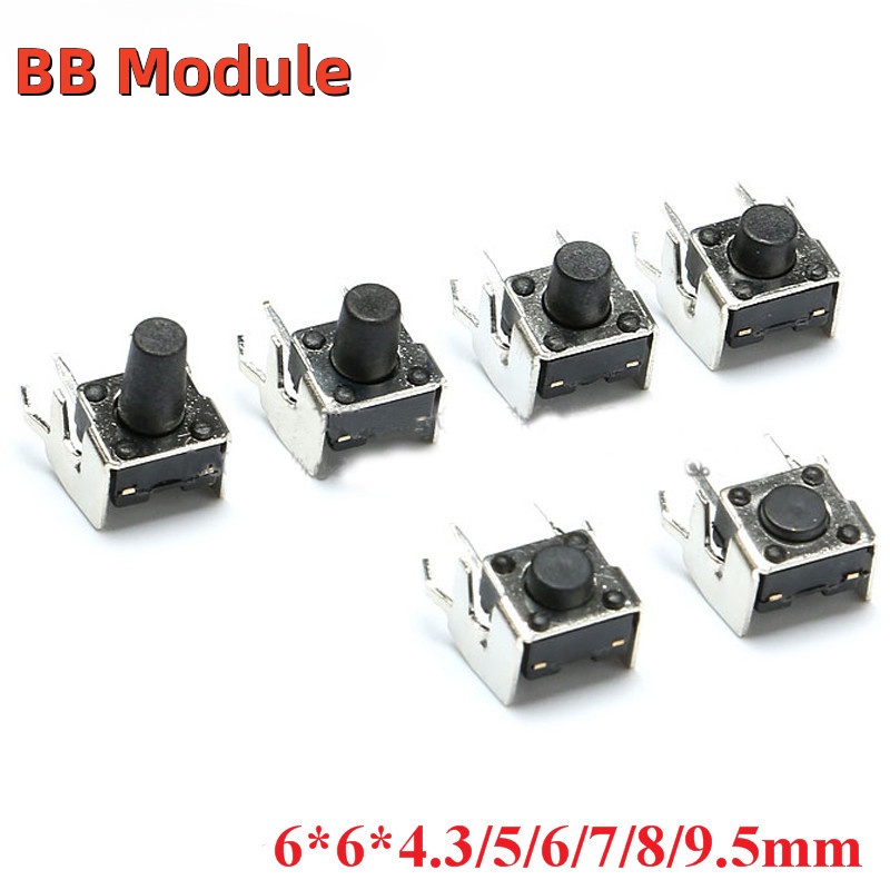 50PCS Mini Micro Momentary Tactile Push Button Switch 6*6*4.3/5/6/7/8/9 ...