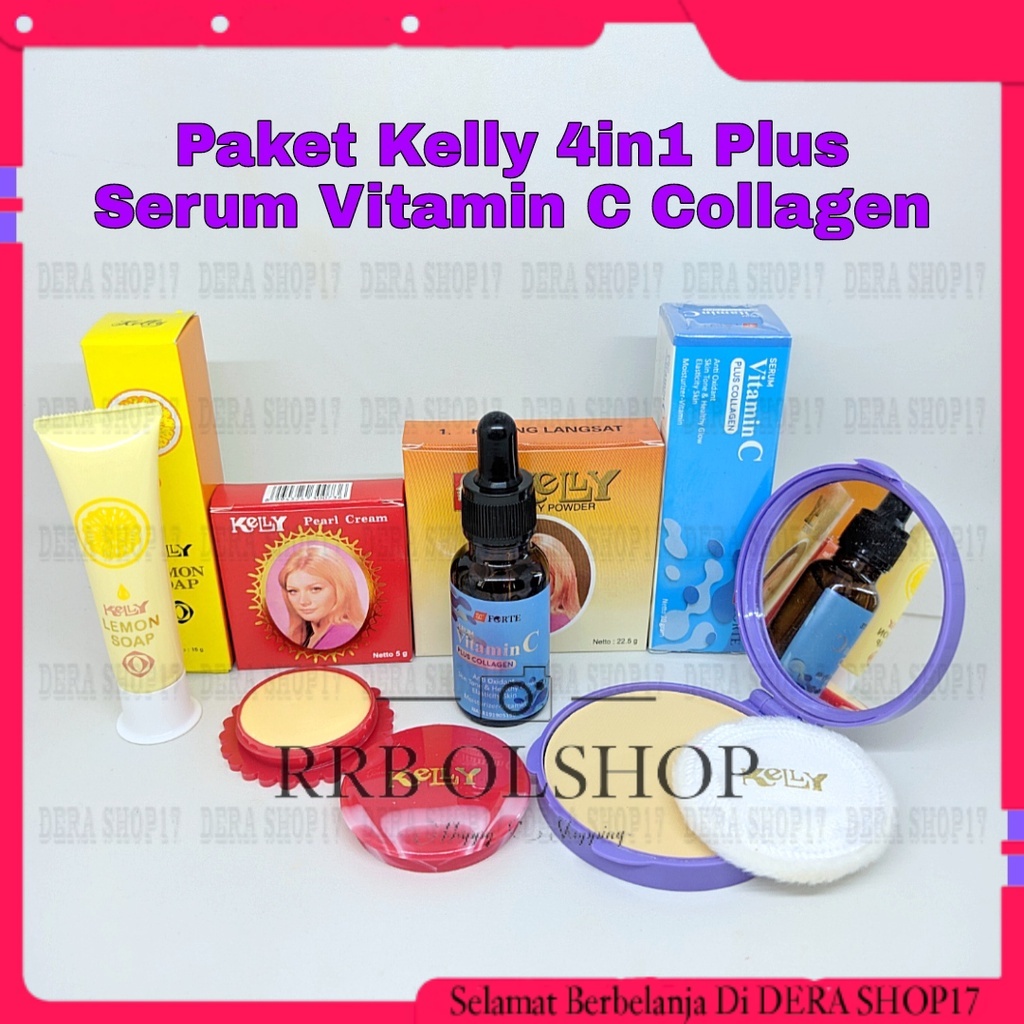 Dera SHOP _ Package 3in1 Kelly Cosmetics Plus Serum Vitamin C Plus ...