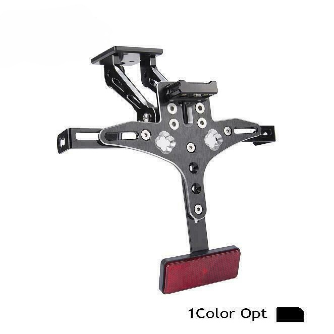 Motorcycle Parts Aluminum Adjustable License Plate Mount Holder Bracket ...