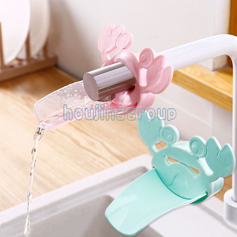 Cartoon Crab Faucet Extension Children Hand Washer Device Bathroom Sink ...