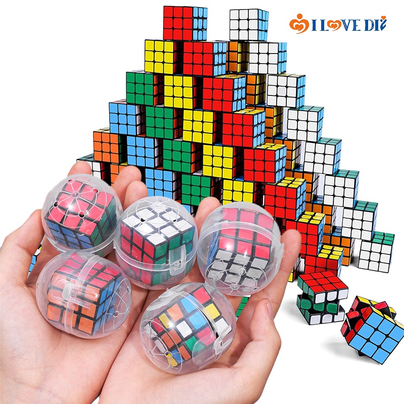 Funny 3cm Small Cube Kids Birthday Party Toys Smooth Speed Magic Cube ...