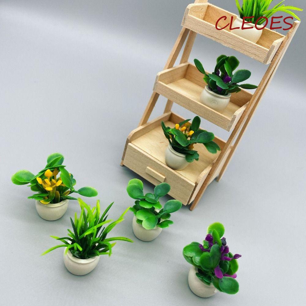 CLEOES Mini Tree Potted, Simulation Plants Mini Simulation Potted ...