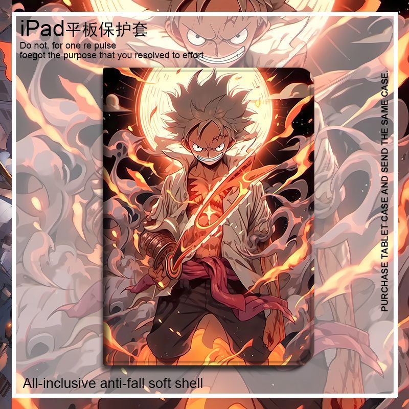 One Piece Luffy Gear 5 case ipad 10.2 gen 7/8/9 air 4 5 case iPad pro11 ...