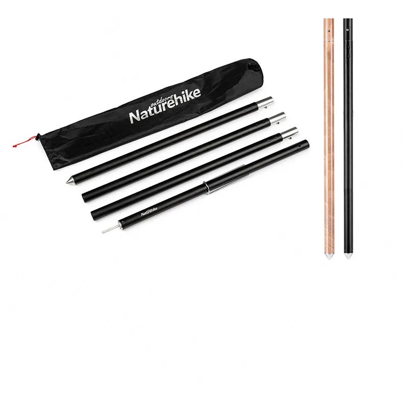 Naturehike 2.4M 2.8M Aluminum Alloy Ultralight Tarp Pole Camping Awning ...