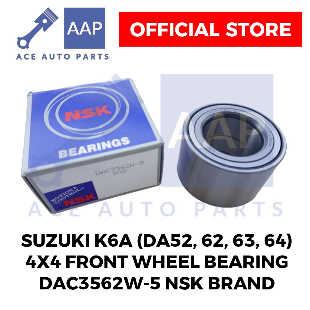 Suzuki K6A 4X4 Front Wheel Bearing DA52 DA62 DA63T DA64V DA64W DA16 ...