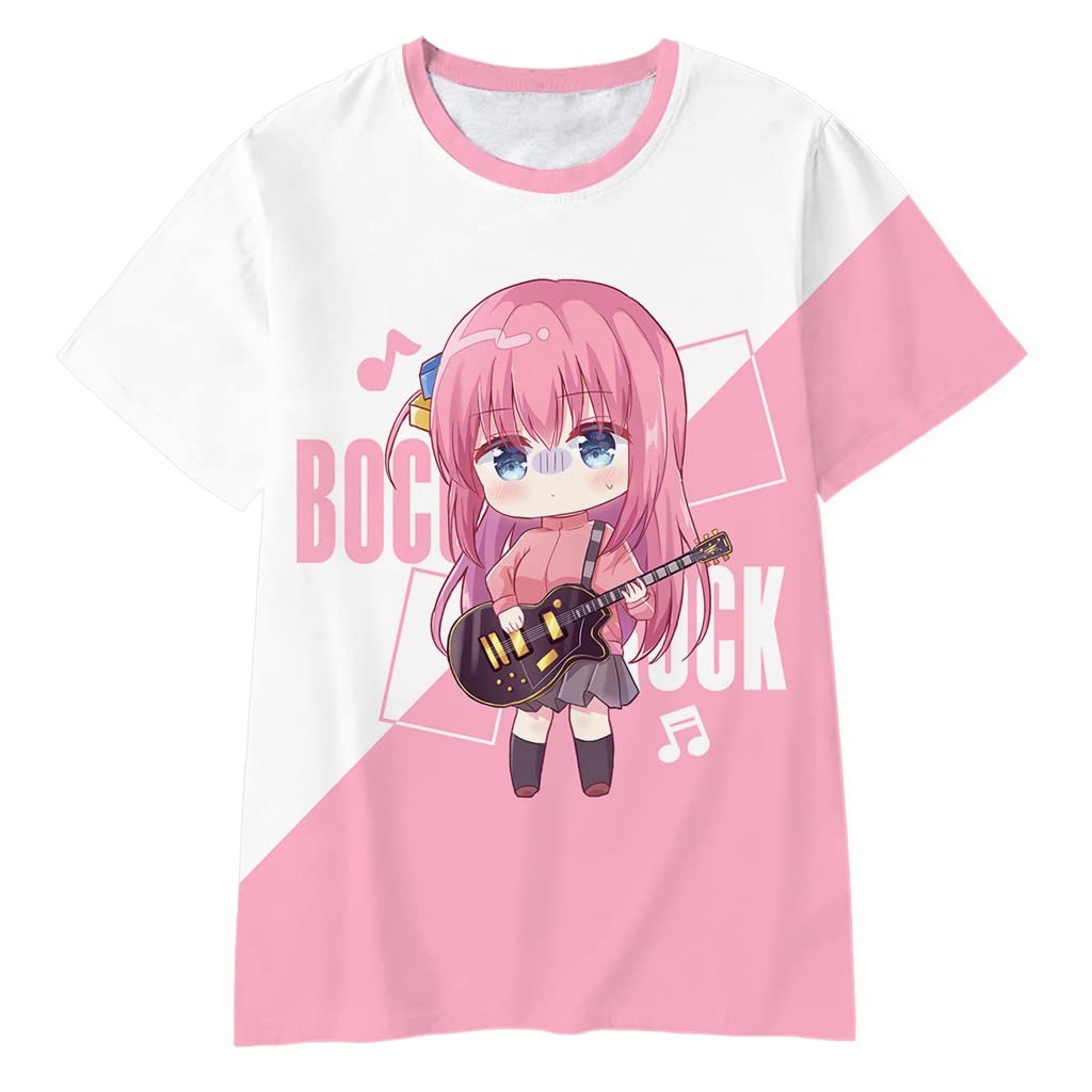 New Bocchi The Rock T-Shirts Anime 3D Print Streetwear Men Women ...