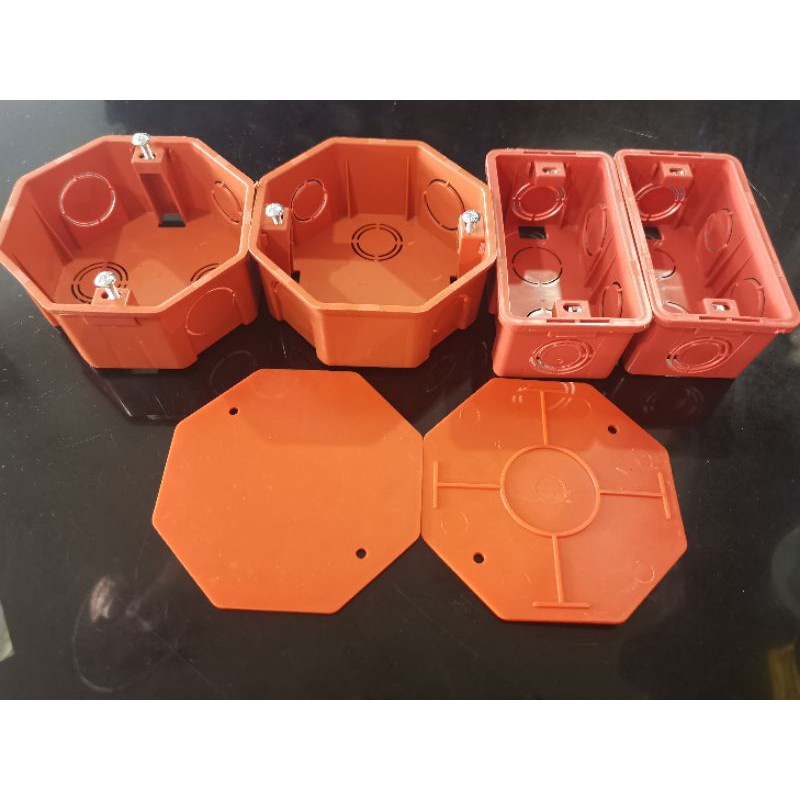 TLX Pvc orange Junction box, Utility box, Junction box cover for ...