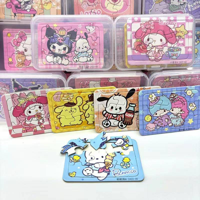 Random 1 Box Sanrio Paper Puzzles Jigsaw For Adults Kids Puzzle ...