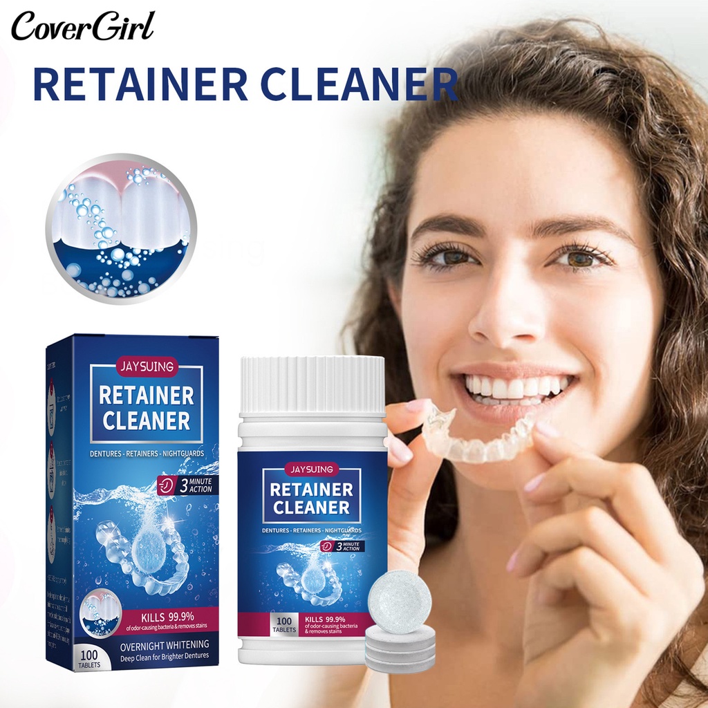 CGC-1 Bottle Denture Cleaning Tablets Fresh Breath Reduce Sensitive ...