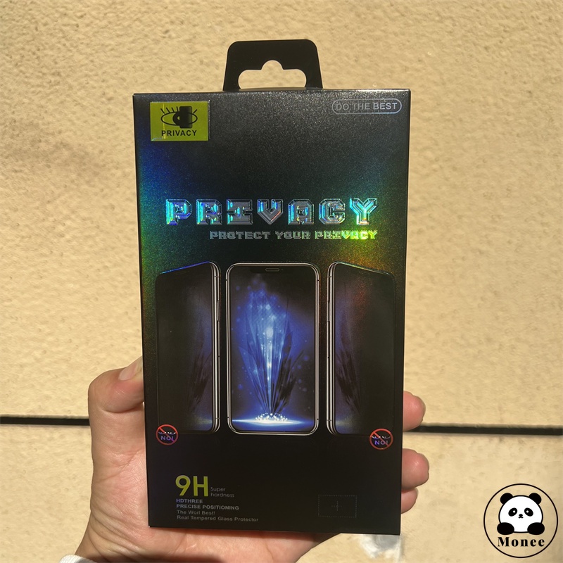 Monee Luxury gift box Anti-Spy Privacy Tempered Glass Screen Protector ...