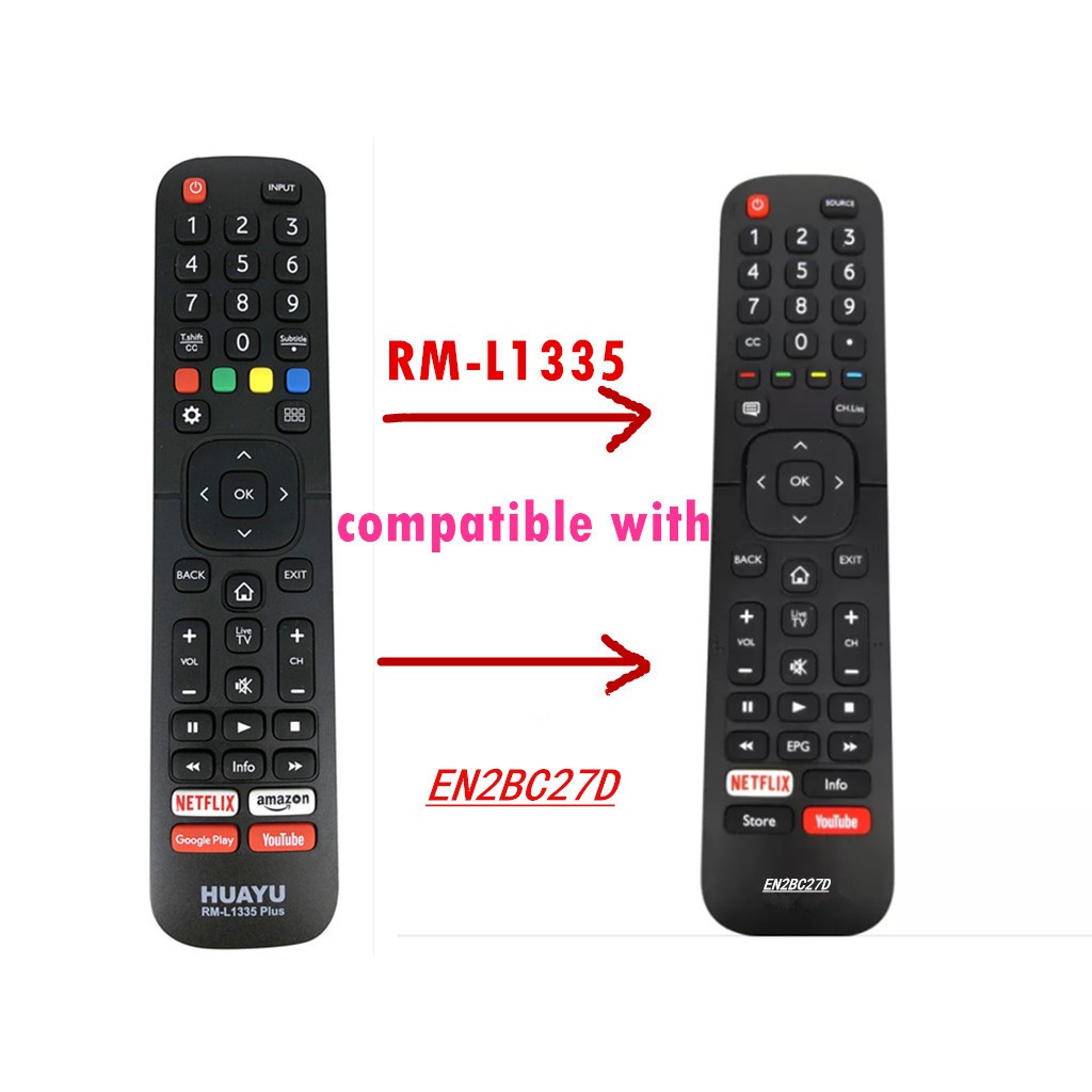 Huayu RM-L1335 EN2BC27D EN2BE27 EN2BE27D EN2BE27H EN2BC27B remote ...
