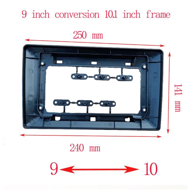 Frame Universal Head Unit Android Adapter Converter 9 inch to 10 inch ...