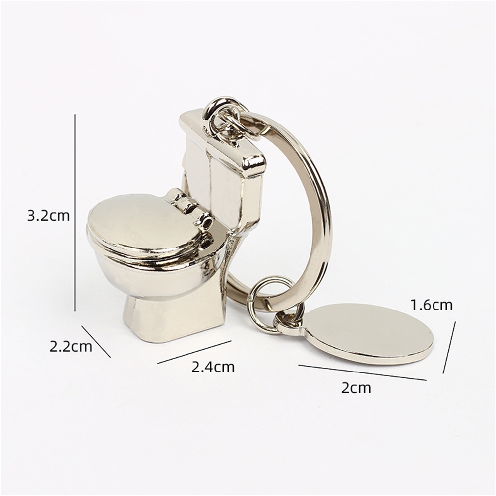 Creative Skull Toilet Keychain Charms Punk Horror Cool Skeleton Key ...