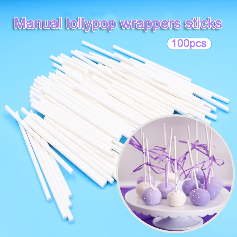 Handmade Lollipop Chocolate Stick Paper Stick Thick Marshmallow Stick ...