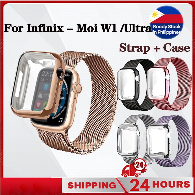 Metal Stainless Steel Strap With Case Compatible For Infinix - Moi W1 ...