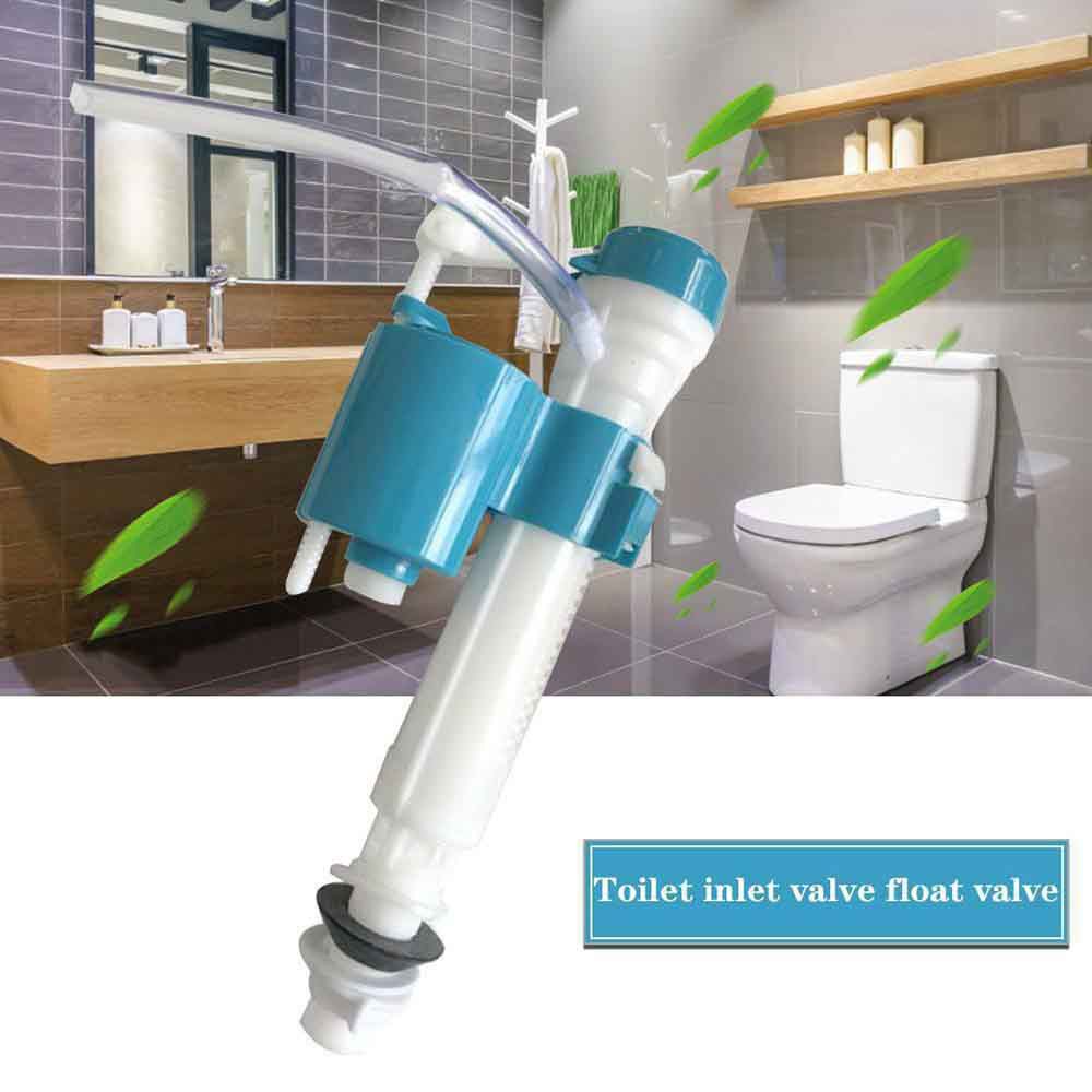 Toilet Inlet Valve Tank Water Flush Valve Adjustable Float Ball Push ...