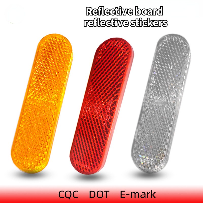 1 Piece Motorcycle Reflective Sticker Signal Strip Scooter Oval ...