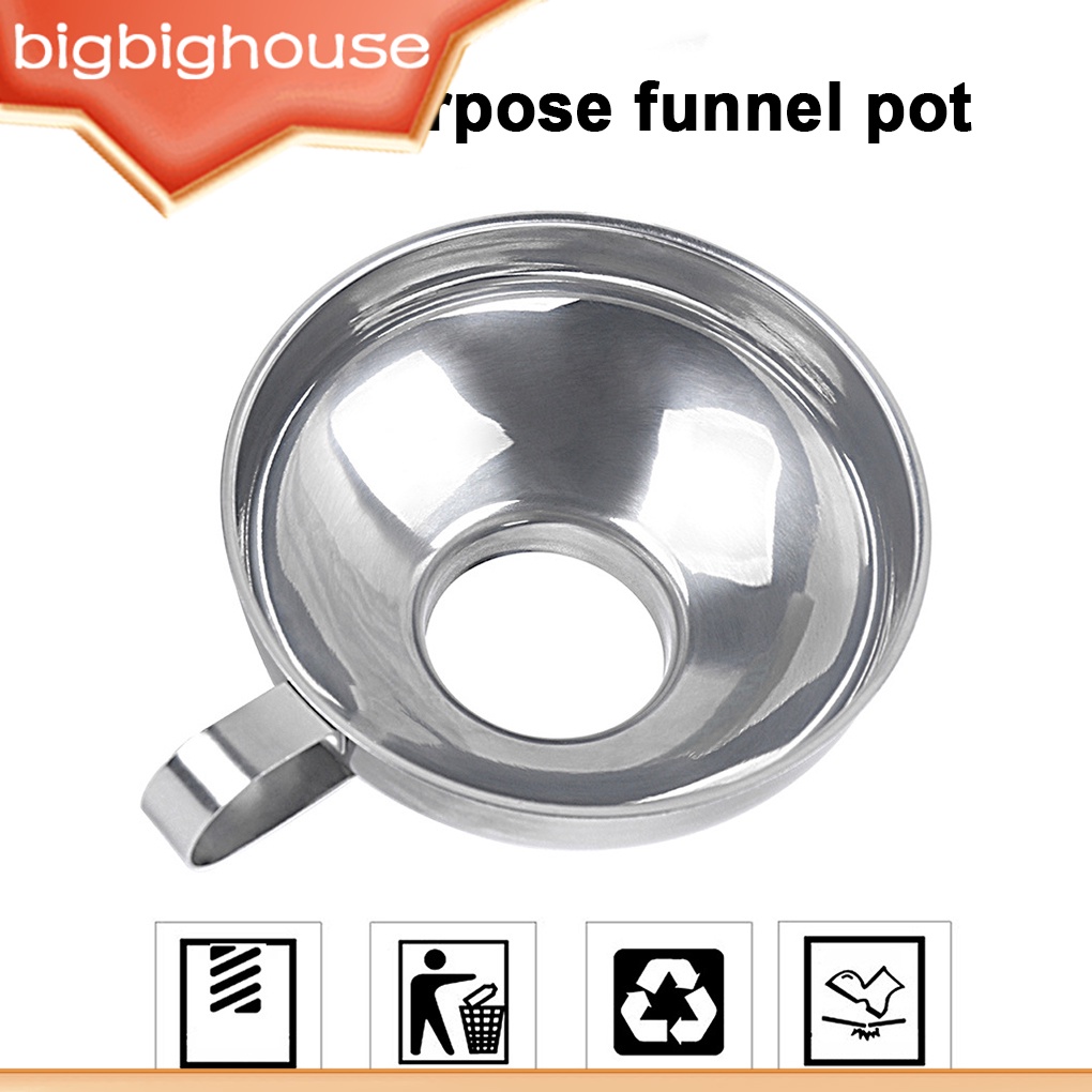 Stainless Steel Funnel With Wide Mouth – Food Grade And Easy To Clean ...