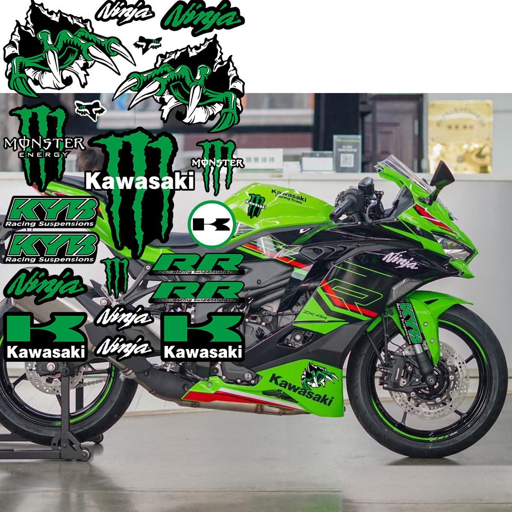 Magic Claw Sticker Kawasaki Motorcycle Electric Scooter Modification ...