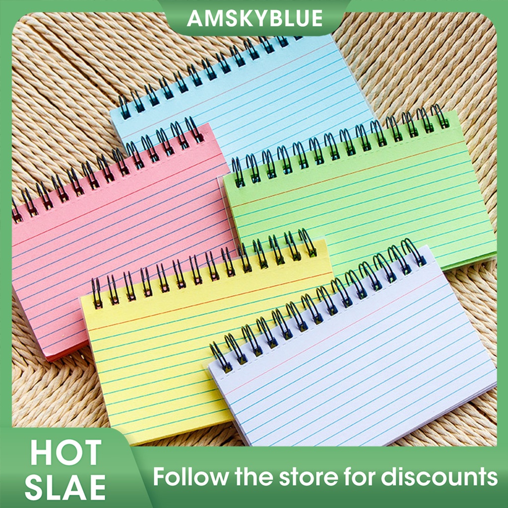 AMS-Memo Pad with Clear Cover Stain Resistant Paper Staff Meeting Memo ...