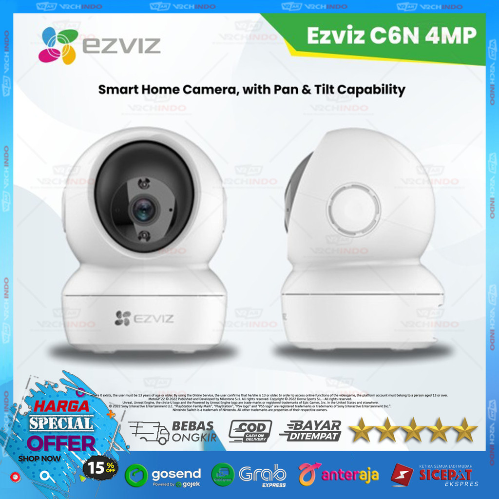 EZVIZ C6N 2MP 1080p / 4MP 2K | CCTV Wireless PTZ Rotate, Night Vision ...