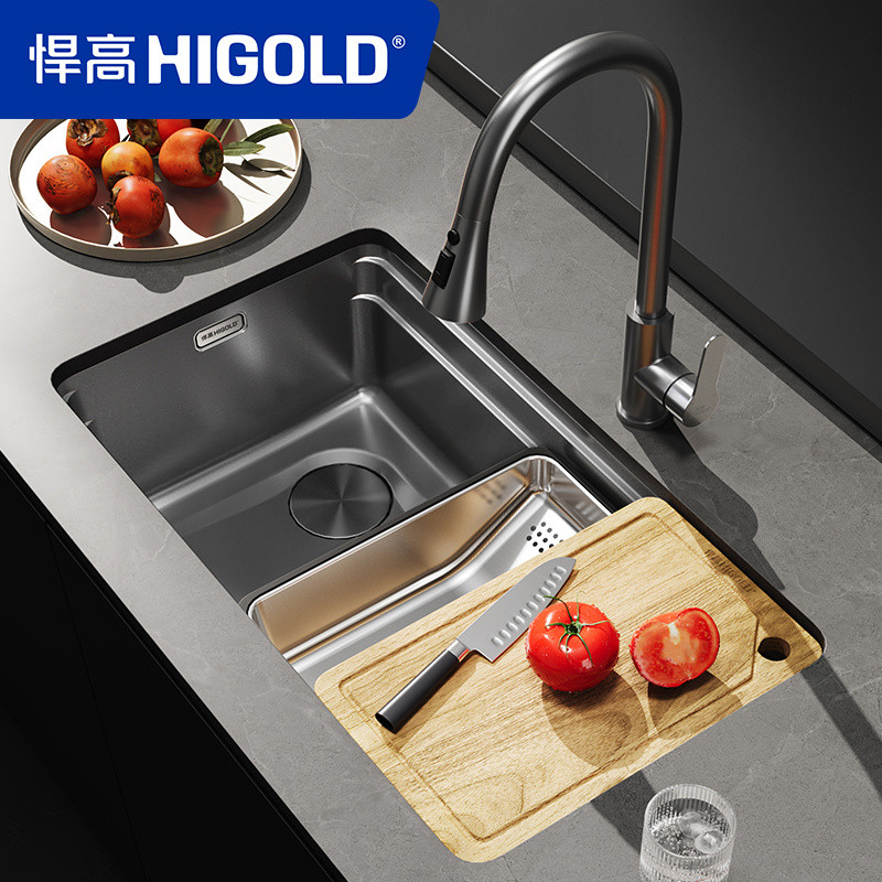 HIGOLD/Huigao Kitchen Nano Stepped Handmade Sink304Stainless Steel ...