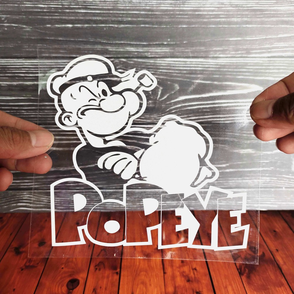 Popeye CUTTING Sticker Variations of Motorcycle Car Sticker on Body ...