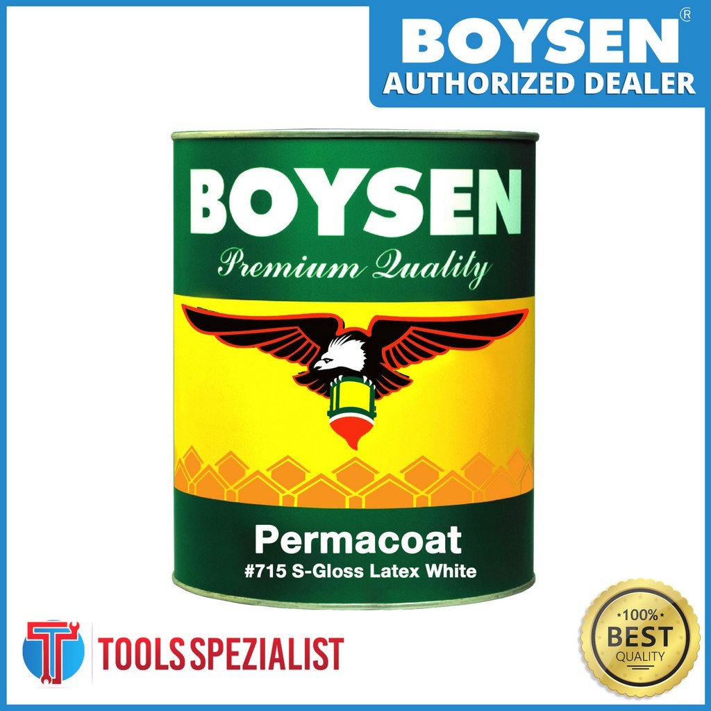 BOYSEN B715 PERMACOAT SG LATEX WHITE 4L | Shopee Philippines
