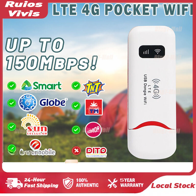 4G Wireless LTE WiFi Router Modem Universal SIM Card 150Mbps USB Pocket WiFi Hotspot Unlock ...