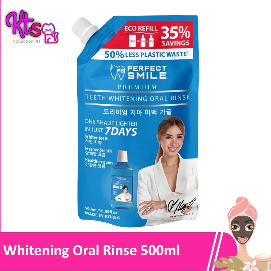 EXPIRATION DATE : JUNE 2025 Perfect Smile Teeth Whitening Oral Rinse Refill 500ml by Luxe ...