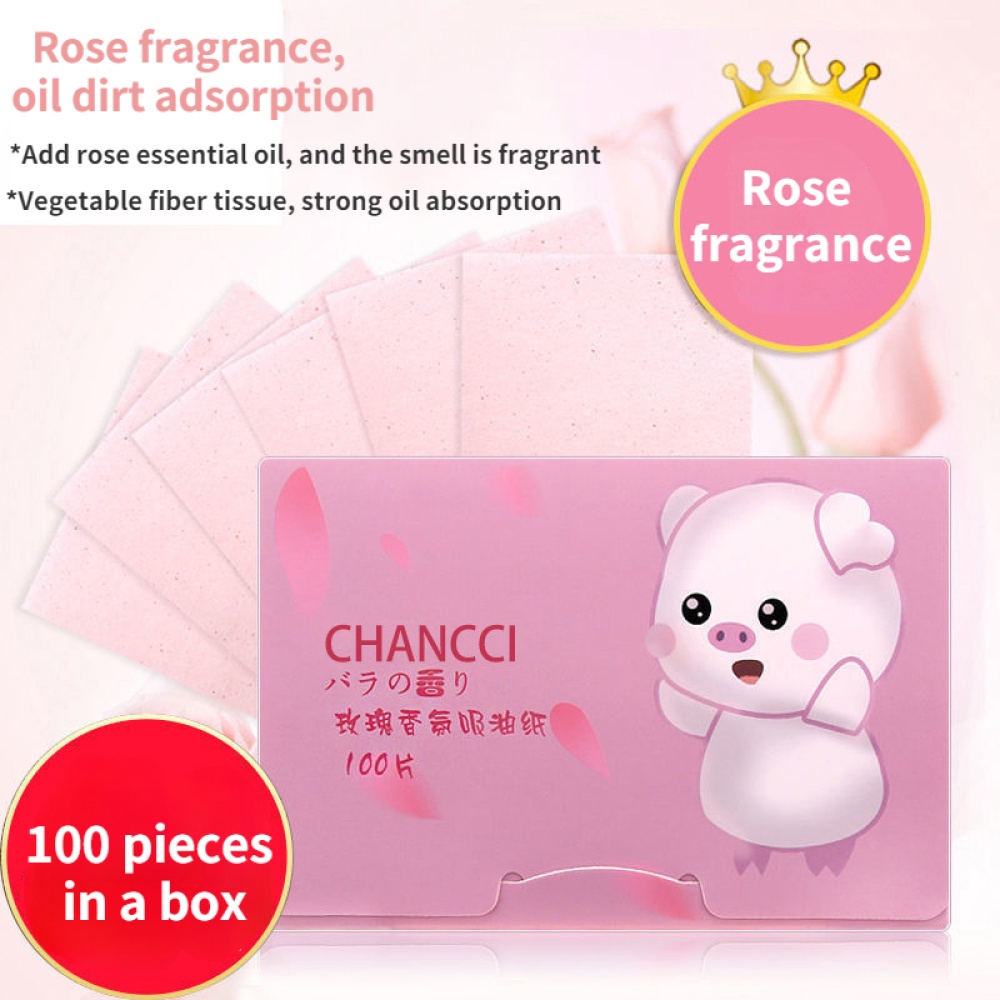 WM-100pcs/box Blotting Paper for oily Skin Oil Absorbing Paper Oil ...