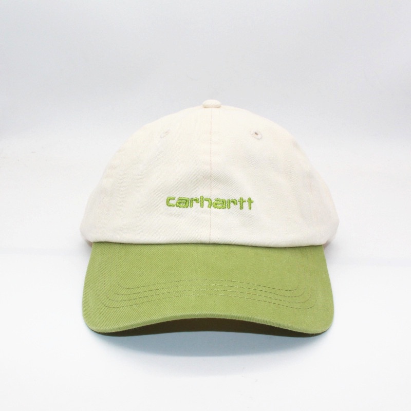 Soft Top Color Matching Embroidered Letter Cap Curved Brim Baseball Cap ...