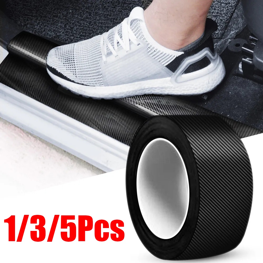 1/3/5Pcs 3D Carbon Fiber Tape Door Handle Protective Strip/3 Sizes Auto ...