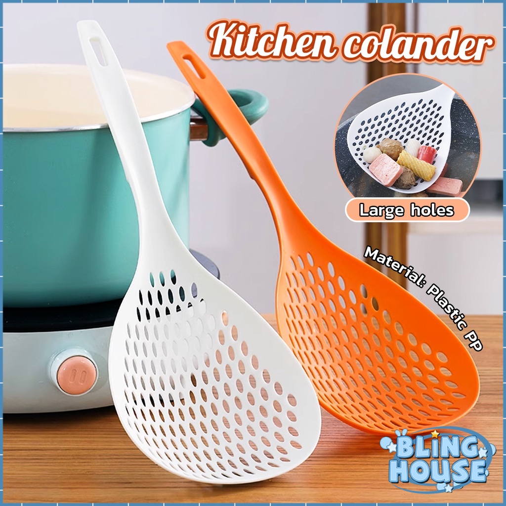 Bling Colander Spoon Noodles Food Drain Strainers Kitchen Soup Japanese ...
