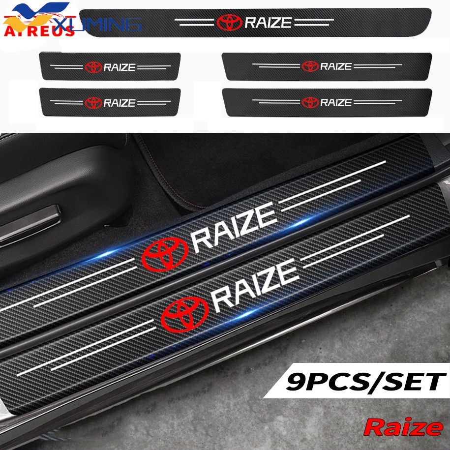 Toyota Raize Carbon Fiber Car Door Sticker Protector Auto Threshold ...