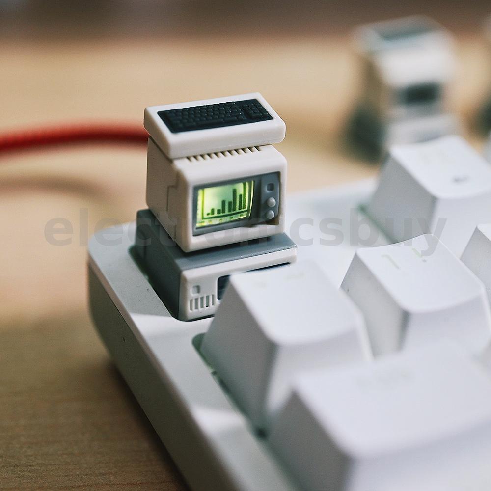 K-02 Mini TV Keycap Retro Personality Translucent Keycap Suitable for ...