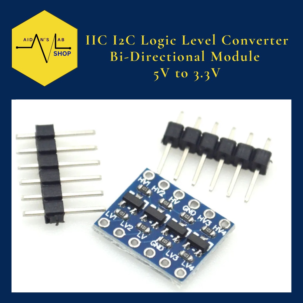 Iic I2c Logic Level Converter Bi Directional Module 5v To 33v Aidans Lab Shopee Philippines 