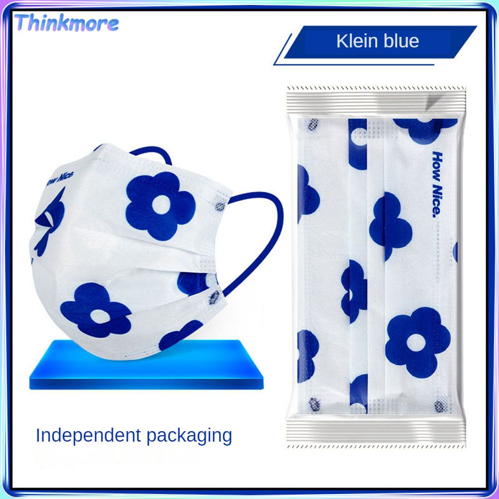 20pcs/loy Korean Fashion Klein Blue Cartoon Bear Shape Mask ...