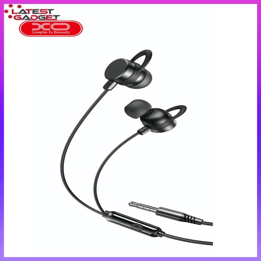 LatestGadget XO EP63 Calf Sports Semi-in-ear Headphones 3.5MM - Black ...