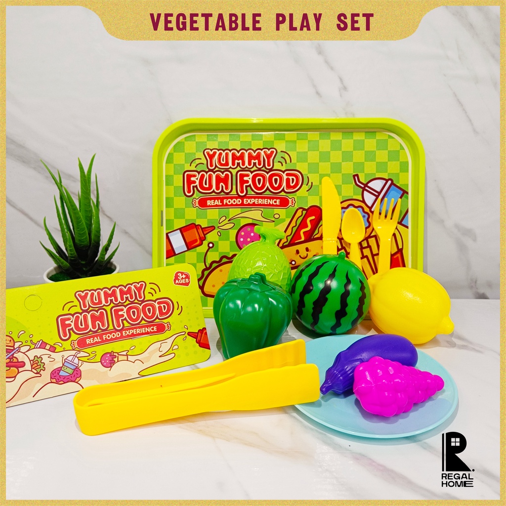 Vegetable Food Simulation Toys Children Pretend Toys Set Cuttable ...