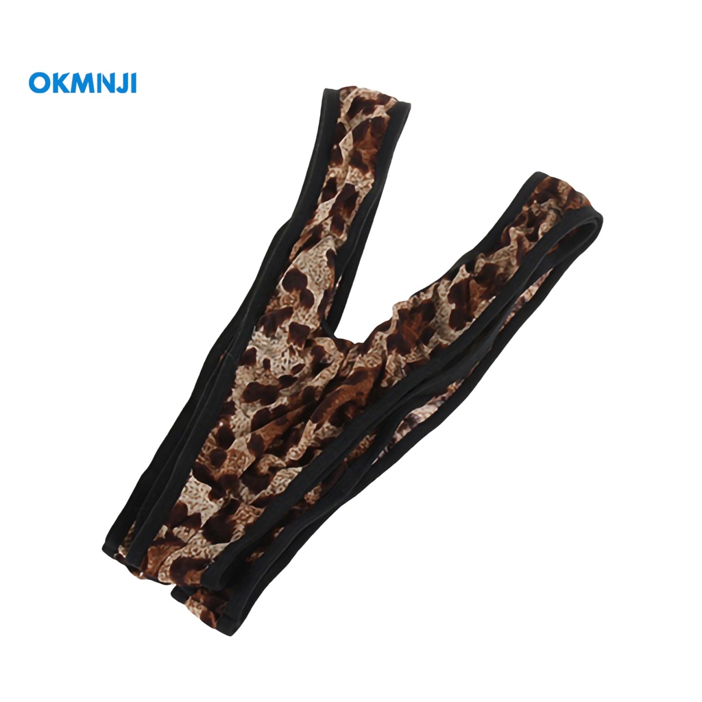 COD Mankini Solid Color/Leopard Print Stretchy Sexy Men Solid Color ...
