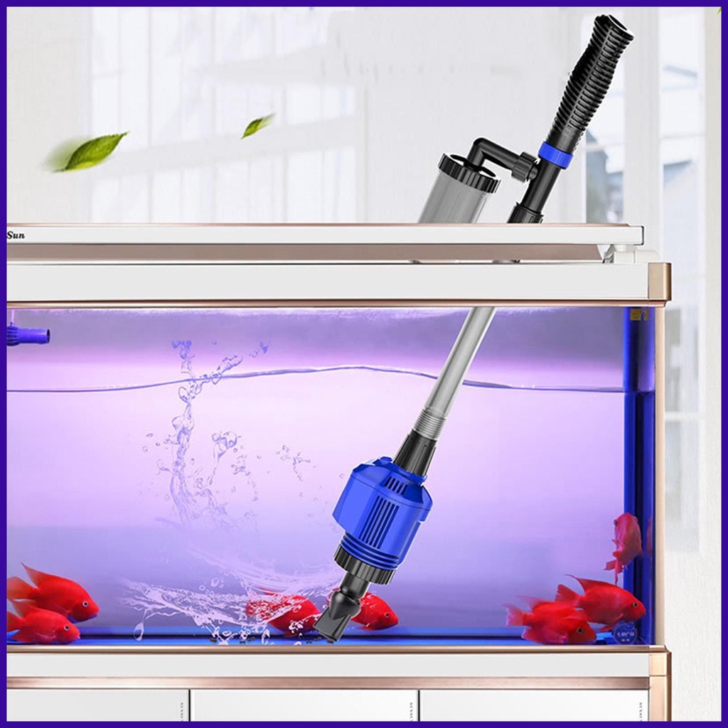 Fish Tank Vacuum Gravel Cleaner Water Change Aquarium Sand Cleaner ...