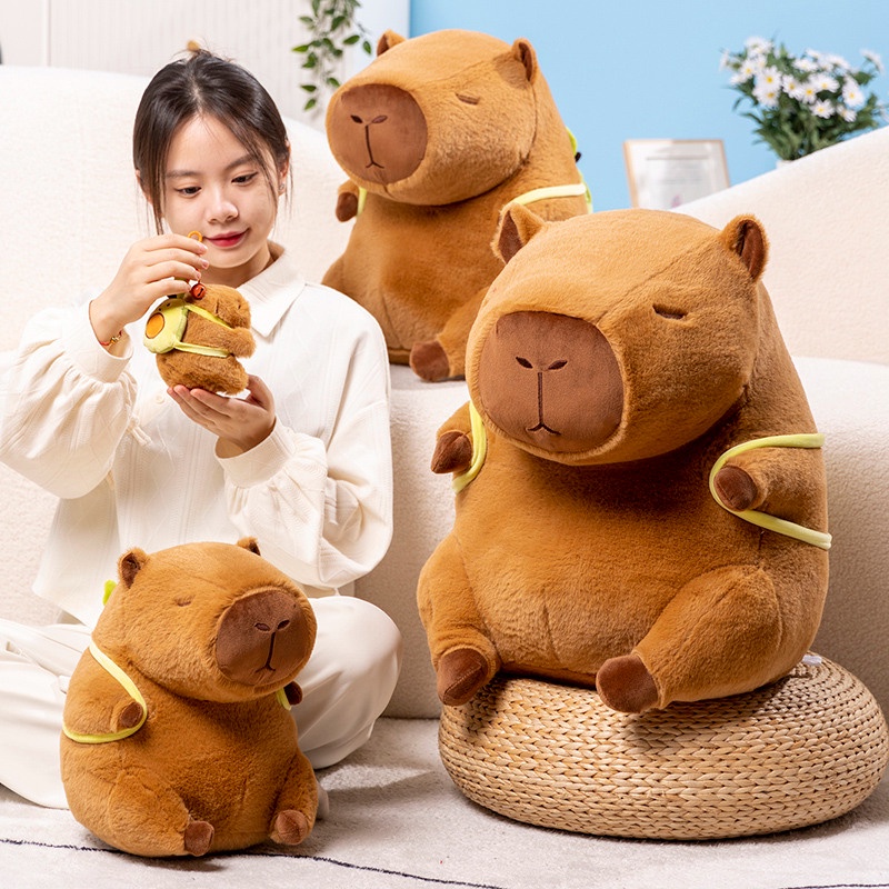 Capybara Plush Toy Stuffed Capibara Cuddly Fluffty Plushies Internet ...