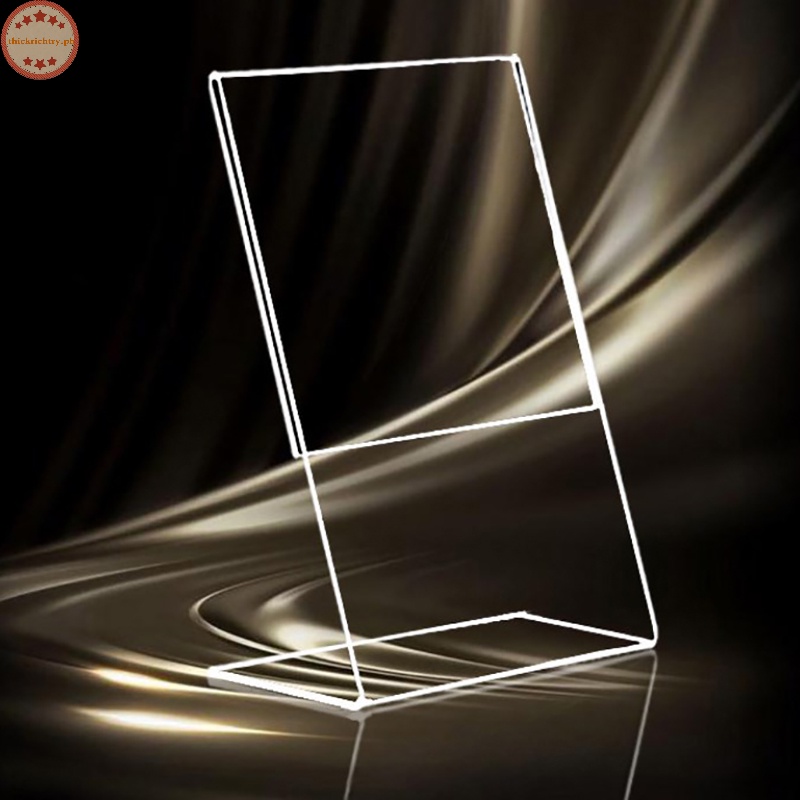 RICHTRY Transparent Acrylic Picture Frame Display Stand Desk Display ...