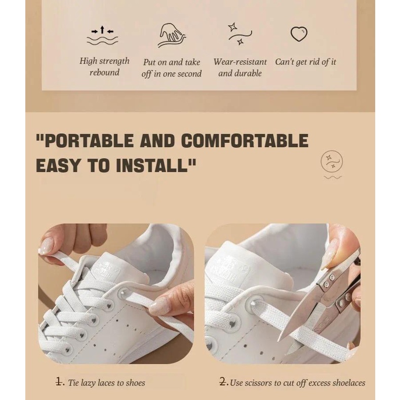 Magnetic Lock Shoelaces Without Ties Flat Elastic Shoe Laces Sneakers ...