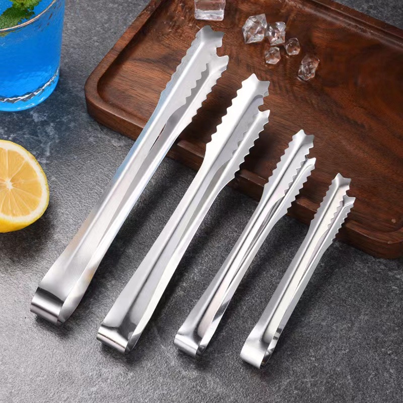 Stainless Steel Ice Tongs Buffets Tongs Portable Party Candy Buffet Bar ...